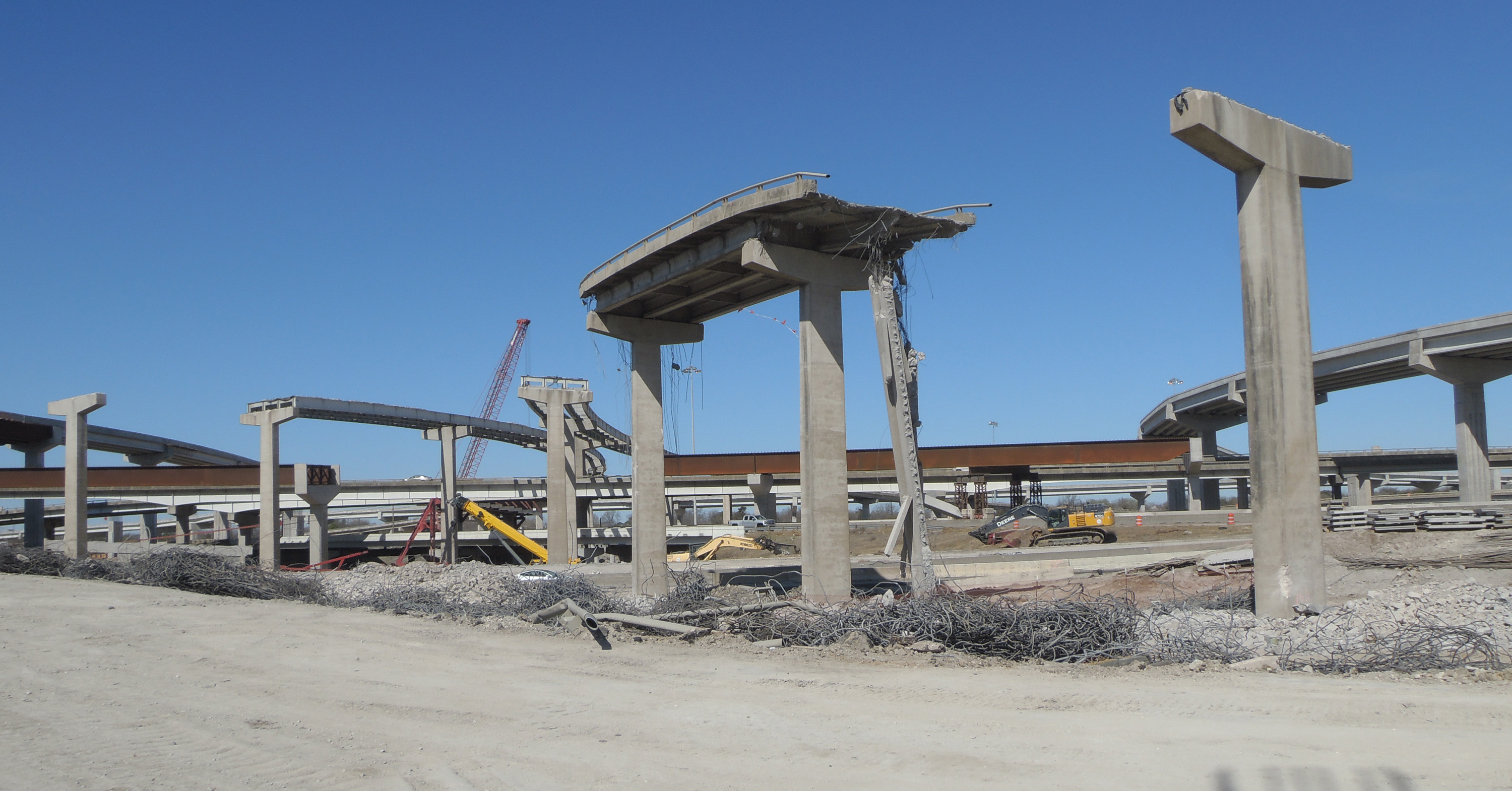 I-635 Dallas LBJ East construction photos