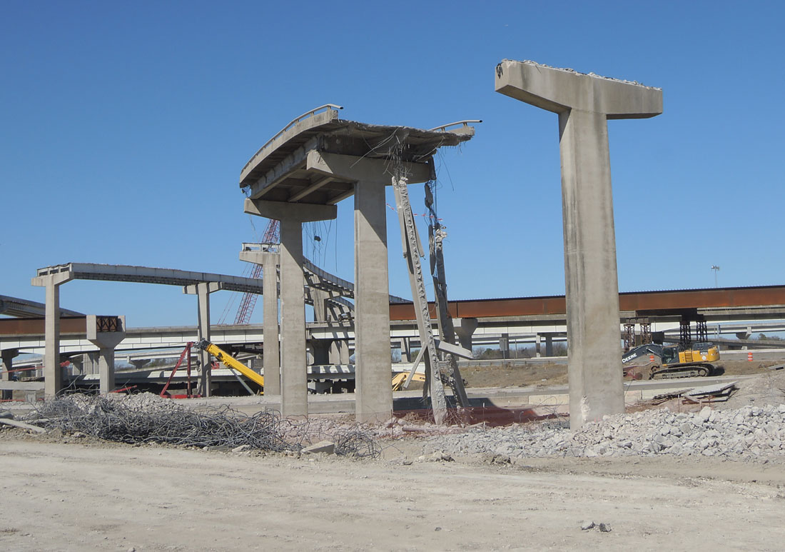 I-635 Dallas LBJ East construction photos