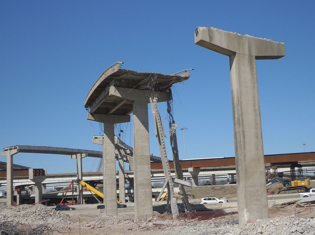 I-635 Dallas LBJ East construction photos