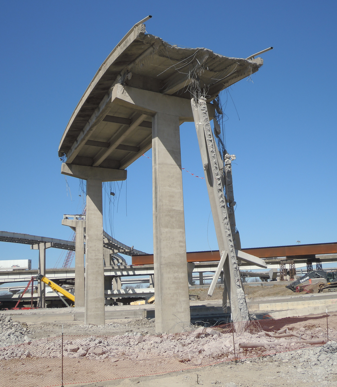 I-635 Dallas LBJ East construction photos