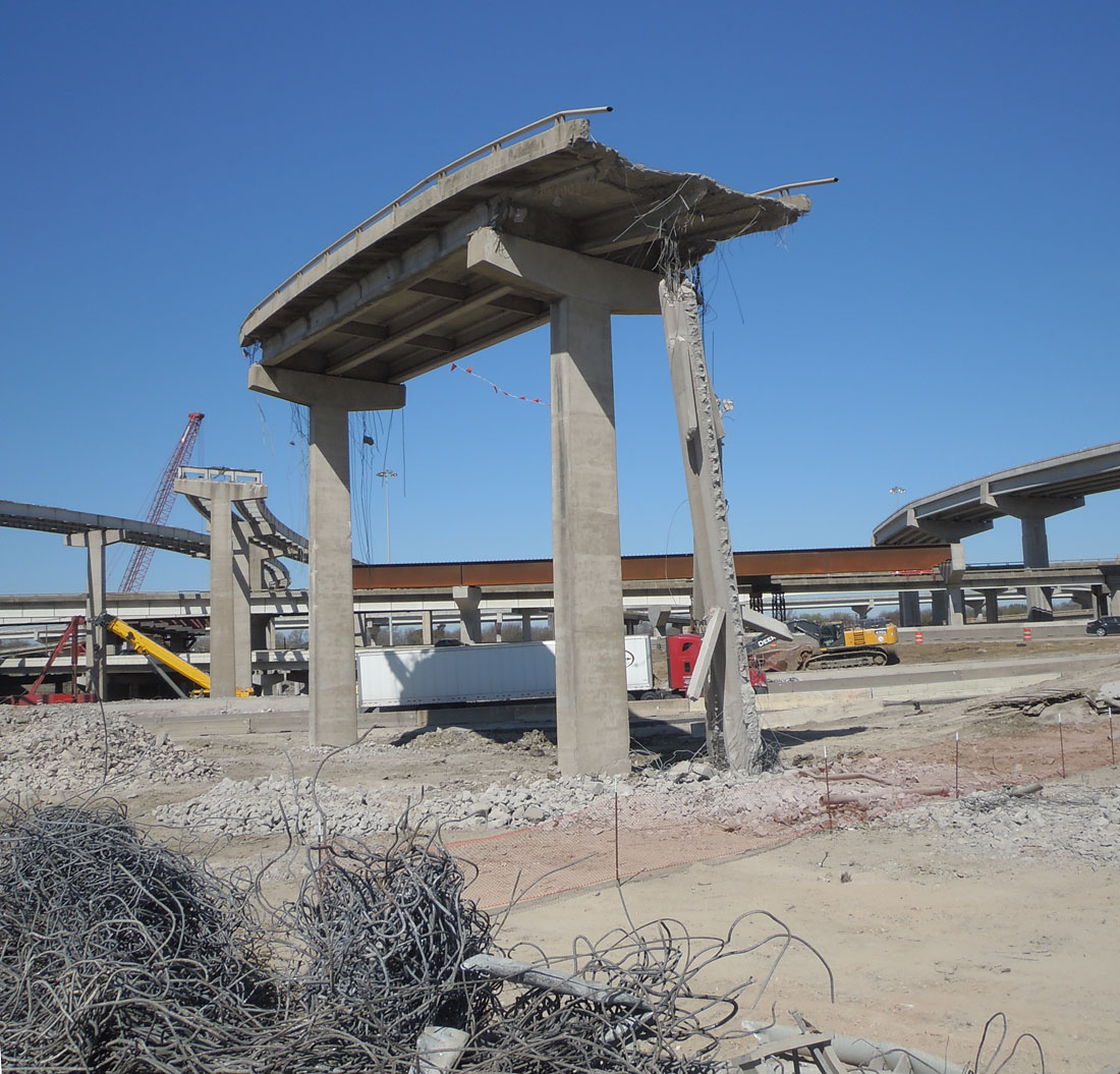 I-635 Dallas LBJ East construction photos
