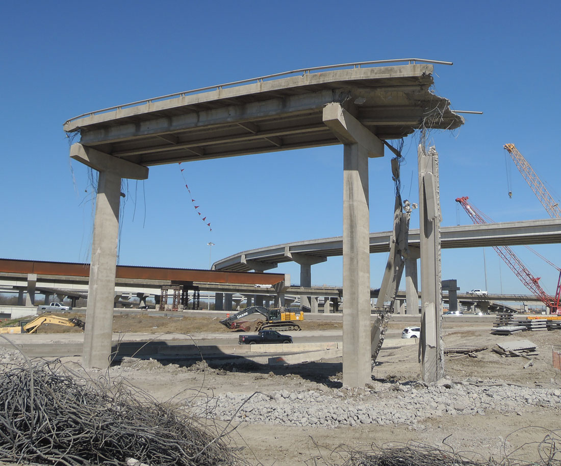 I-635 Dallas LBJ East construction photos