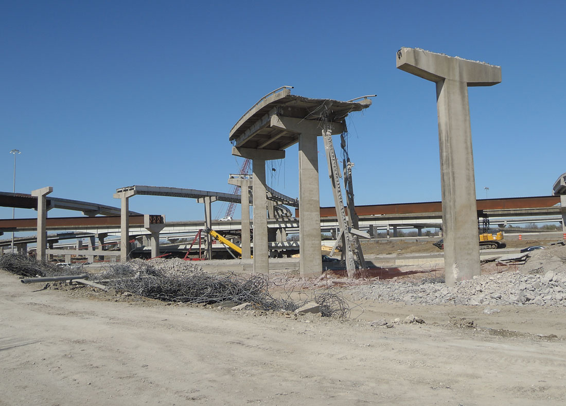 I-635 Dallas LBJ East construction photos