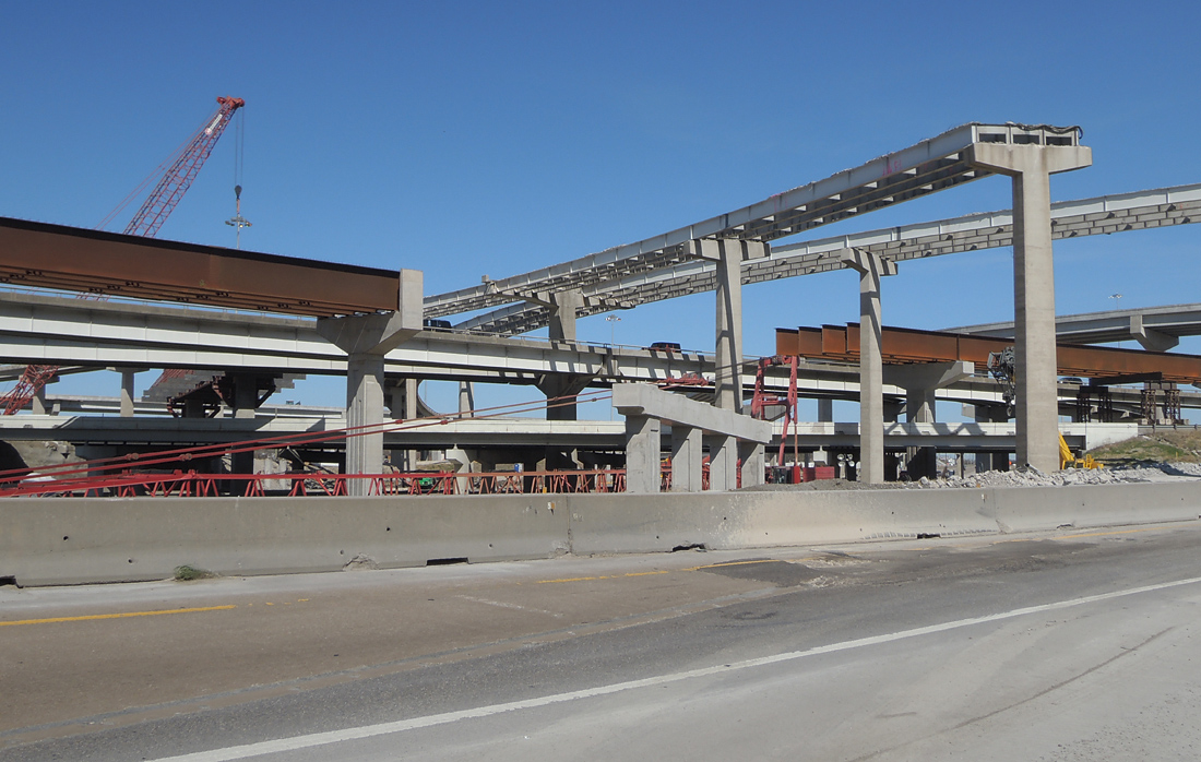 I-635 Dallas LBJ East construction photos